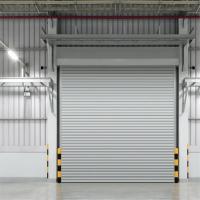China Double Layer Aluminum Roll Up Shutter Doors Remote Control For Garages Shops Villas for sale