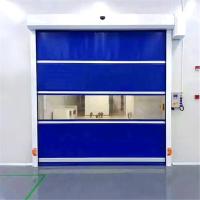 China PVC High Speed Door with 0.8-2.0 m/s Adjustable Opening Speed and Level 12 Wind Resistance up to 28 m/s, Rapid Roll Up Door Powered by 0.75kW-2.2kW Servo Motor for sale