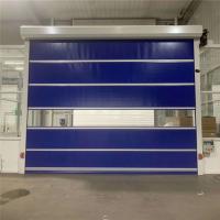 China Anti-static Food Grade PVC High Speed Door with Full Transparent PVC Window and SUS304 Stainless Steel Guide Rail Fast Action Door for sale