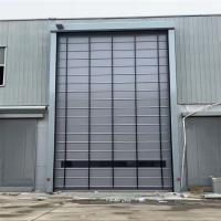 China PVC Rapid Stacking Door Wind Resistant Folding High Speed Door for Warehouse for sale