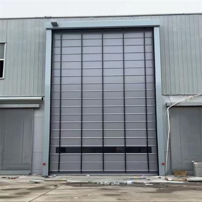 China PVC Rapid Stacking Door Wind Resistant Folding High Speed Door for Warehouse for sale