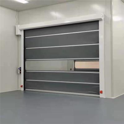 China Multi Protection Design PVC High Speed Rolling Door Anti Collision Industrial Fast Door for sale