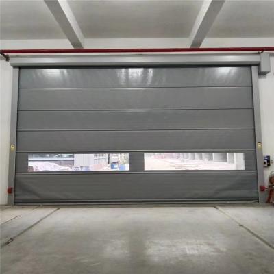China Industrial High Speed Stacking Door Custom Dimensions PVC Folding Door Large Opening for sale