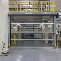 China Full Vision Transparent PVC High Speed Door for Warehouse and Production Safety for sale