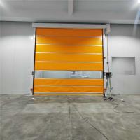 China Energy Saving Stacking High Speed PVC Door For Warehouse Logistics And Forklift Traffic for sale