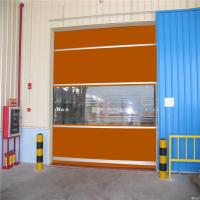China Energy Saving Stacking High Speed PVC Door For Warehouse Logistics And Forklift Traffic for sale