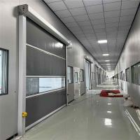 China Fast Operation High Speed Roll Up PVC Fast Door For Cleanrooms Dust Control for sale
