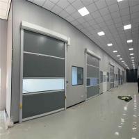 China Fast Operation High Speed Roll Up PVC Fast Door For Cleanrooms Dust Control for sale