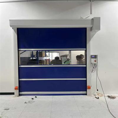 China Customizable PVC Rapid Roller Shutter Doors 0.5m/S Closing Speed For Warehouse Entrances for sale