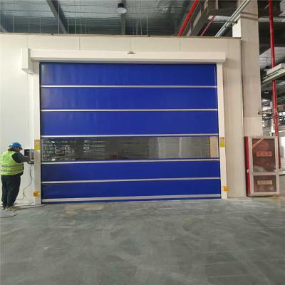China Cleanroom Stacking High Speed PVC Shutter Door For Food And Pharmaceutical Facilities for sale
