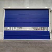 China Thermal Insulated PVC Fast High Speed Roll Up Door Customizable Sizes Windproof for sale