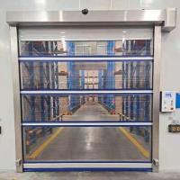 China Waterproof Dustproof PVC High Speed Door Automatic Operation Industrial Rolling Door for sale