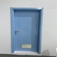 China Customized Size Color Clean Room Door Antibacterial Coating Healthcare Doors for sale