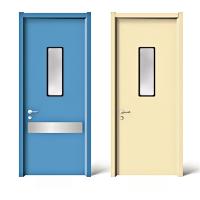 China Customized Size Color Clean Room Door Antibacterial Coating Healthcare Doors for sale