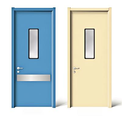 China Customized Size Color Clean Room Door Antibacterial Coating Healthcare Doors for sale