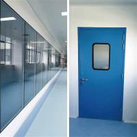 China Flush Stainless Steel Or HPL Leaf Clean Room Door For Pharmaceutical Electronics Lab for sale