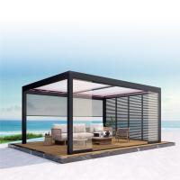 China Commercial Aluminum Louvered Pergola Adjustable Roof For Restaurants Hotels for sale