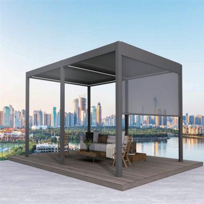 China Commercial Aluminum Louvered Pergola Adjustable Roof For Restaurants Hotels for sale