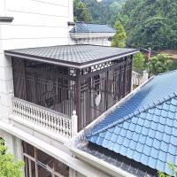 China Motorized Outdoor Sunshade Screen Remote Smart Control For Modern Terraces for sale