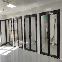 China Single Or Double Leaf Glass Fire Door Fire Rated Glazing For Corridors / Lobbies for sale