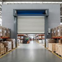 China Safe Aluminum High Speed Shutter Door Space Saving With Light Curtain Protection for sale