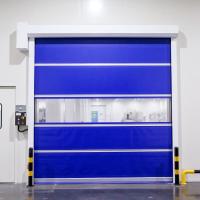 China Impact Resistant High Speed Pvc Roller Doors Fast Cycle Airtight Sealing Industrial Use for sale
