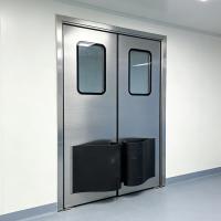 China 304 Stainless Steel Double Swing Traffic Free Door For Food Processing Kitchen for sale