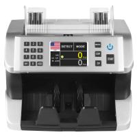 China Top Loading Money Counter Machine AL-185 UV MG TFT Display 1000pcs/min 200 Note Hopper for sale
