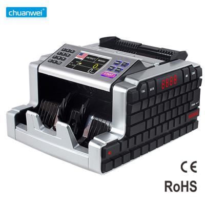 China Double TFT Money Counter Machine with UV MG IR Detection 1000pcs/min for sale