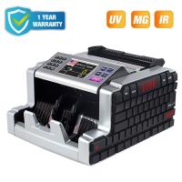 China USD GBP Multi Currency Counter Roller Friction TFT Double Display Mixed Denomination 1000pcs/min for sale