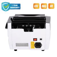 China AL-6100A Bill Counter Machine 90x190mm LCD Display 1000pcs/min UV MG IR Detection for sale