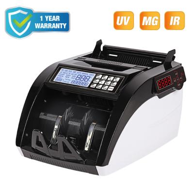 China AL-6100A Bill Counter Machine 90x190mm LCD Display 1000pcs/min UV MG IR Detection for sale