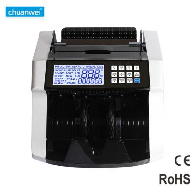 China AL-7800 Back Loading Bill Counter 1200 Bills Per Minute UV MG IR Detection for sale
