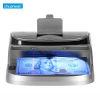 China Chuanwei UV MG Currency Detector 220V 50Hz Counterfeit Money Checker with Rechargeable Battery for sale