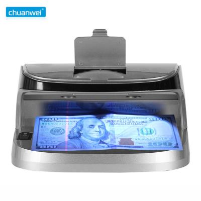 China Chuanwei UV MG Currency Detector 220V 50Hz Counterfeit Money Checker with Rechargeable Battery for sale