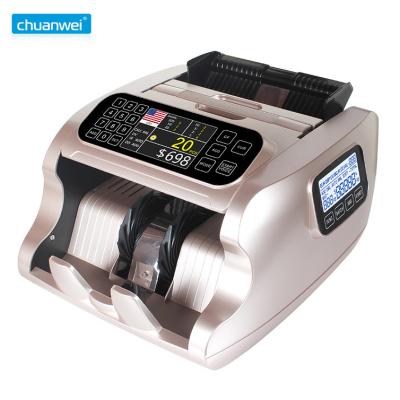 China Chuanwei AL-7500 Currency Counting Machine 1200pcs/min Banknote Counter Touch Panel for sale