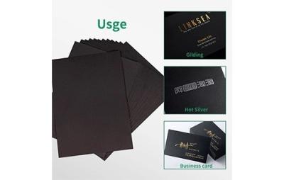 China 350GSM 400GSM Black Colored Paper Board for Oil Pastels Drawing Art Craft for sale