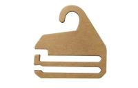 China Custom Kraft Paper Clothes Hanger Embossing Eco Friendly Biodegradable 40cm for sale