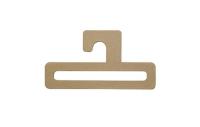 China Customized Velvet Fabric Paper Hangers ROHS Certified 40cm Non Slip Clothes Hanger for sale