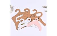 China Customized Velvet Fabric Paper Hangers ROHS Certified 40cm Non Slip Clothes Hanger for sale