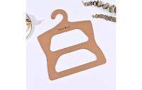 China Customized Velvet Fabric Paper Hangers ROHS Certified 40cm Non Slip Clothes Hanger for sale