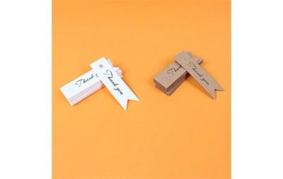 China Custom Clothing Paper Tags for Thank You Cards Header Cards Thick Paper 80gsm for sale