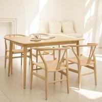China High Grade Solid Wood Dining Table 1m x 80cm 1.2m x 80cm Ash Wood for sale