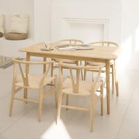 China High Grade Solid Wood Dining Table 1m x 80cm 1.2m x 80cm Ash Wood for sale