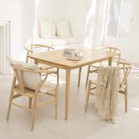 China High Grade Solid Wood Dining Table 1m x 80cm 1.2m x 80cm Ash Wood for sale