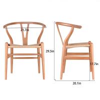 China Tomile Natural Beech Wood Dining Chair with Paper Cord Seat 9.9 lbs for sale