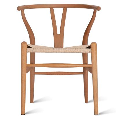 China Tomile Natural Beech Wood Dining Chair with Paper Cord Seat 9.9 lbs for sale