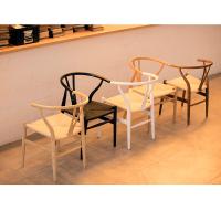 China White Beech Wood Wishbone Chair Fully Assembled 9.9 lb Dining Chair for sale