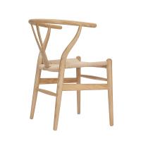 China Natural Ash Wood Wishbone Chair 9.9 lb for Dining Room Living Room for sale