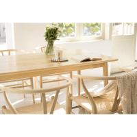 China Hans Wegner Wishbone Chair 5PC Set Natural Ash Wood Dining Chair 9.9lb for sale